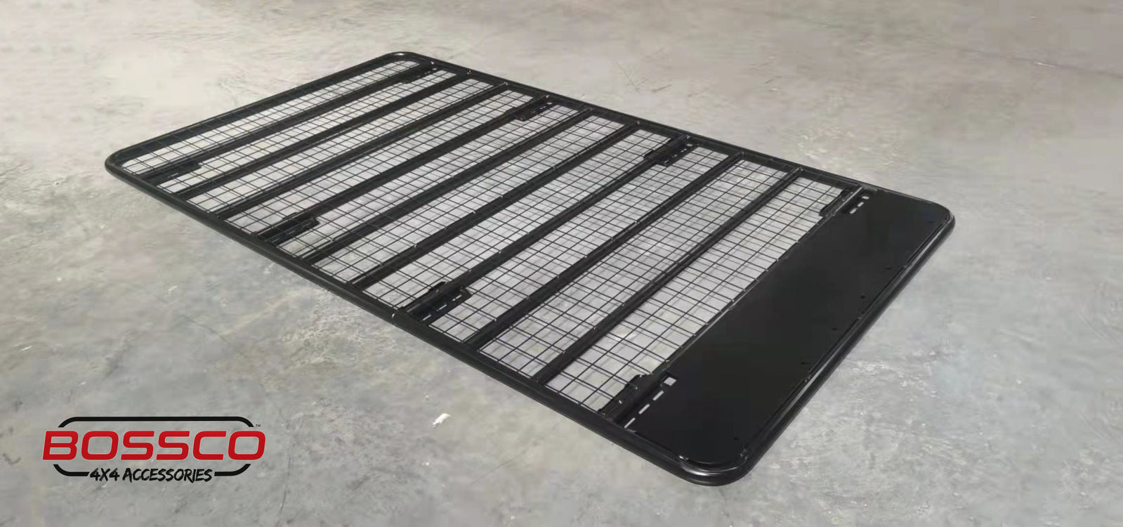 Black Aluminum Flat Roof Tray Rack Suitable For Toyota Landcruiser ...