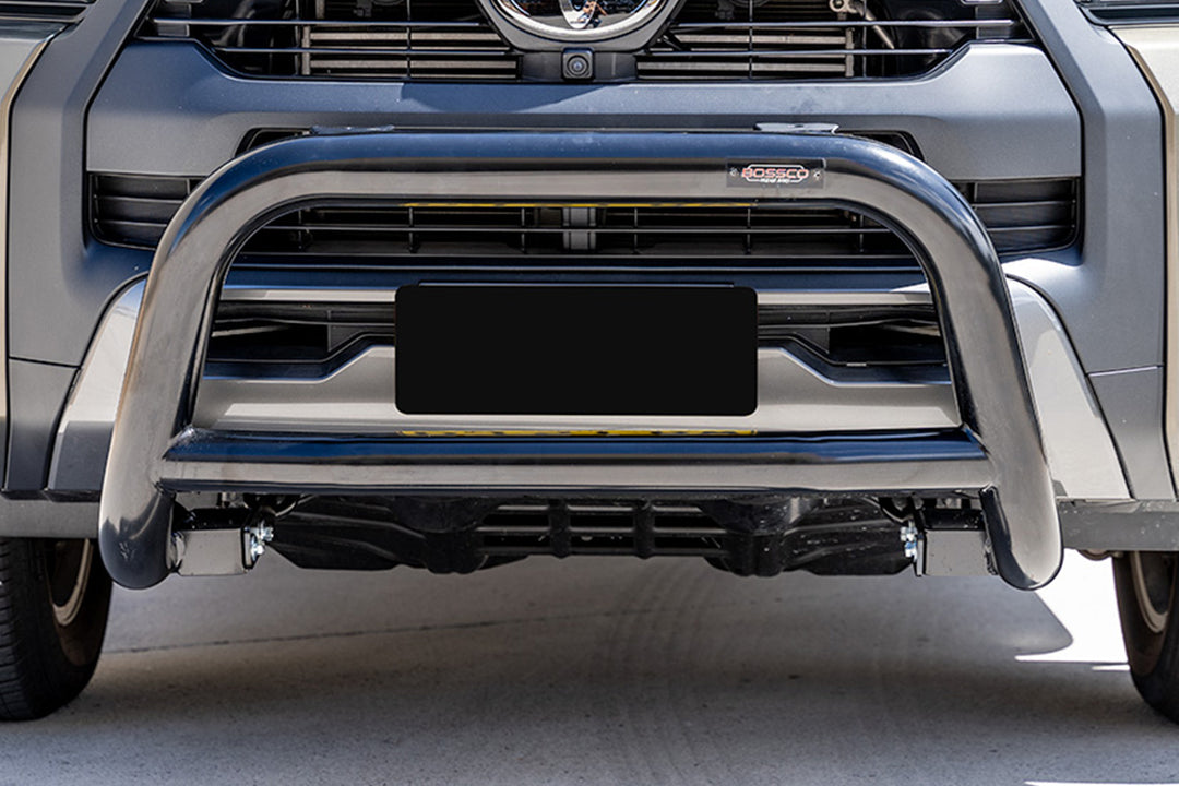 Black Low Nudge Bar | D40 Nissan Navara Nudge Bar | Bossco 4x4 ...