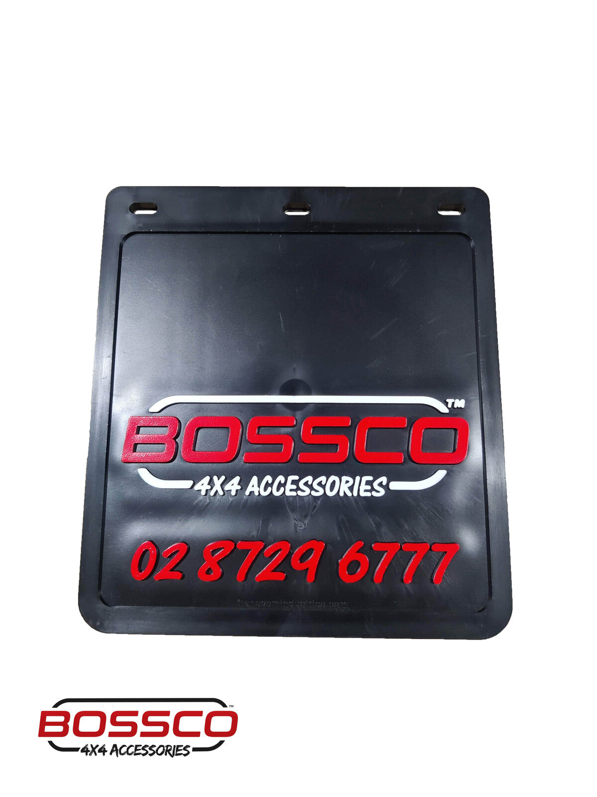 250 x 230mm Bossco Black Mudflap - Bossco Auto 4x4 Accessories